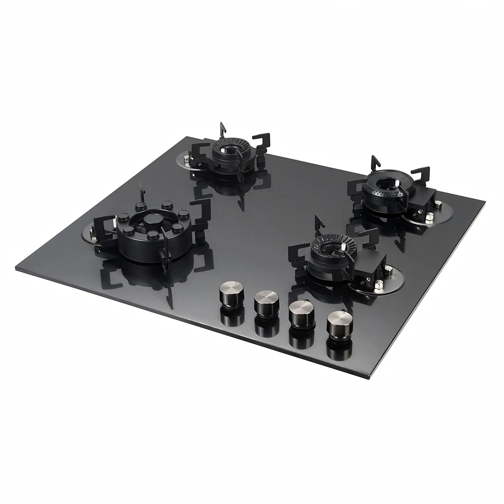 Ridax Flip Smart 4 Gas burner Ceramic Glass Hob Foldable Built-in ...