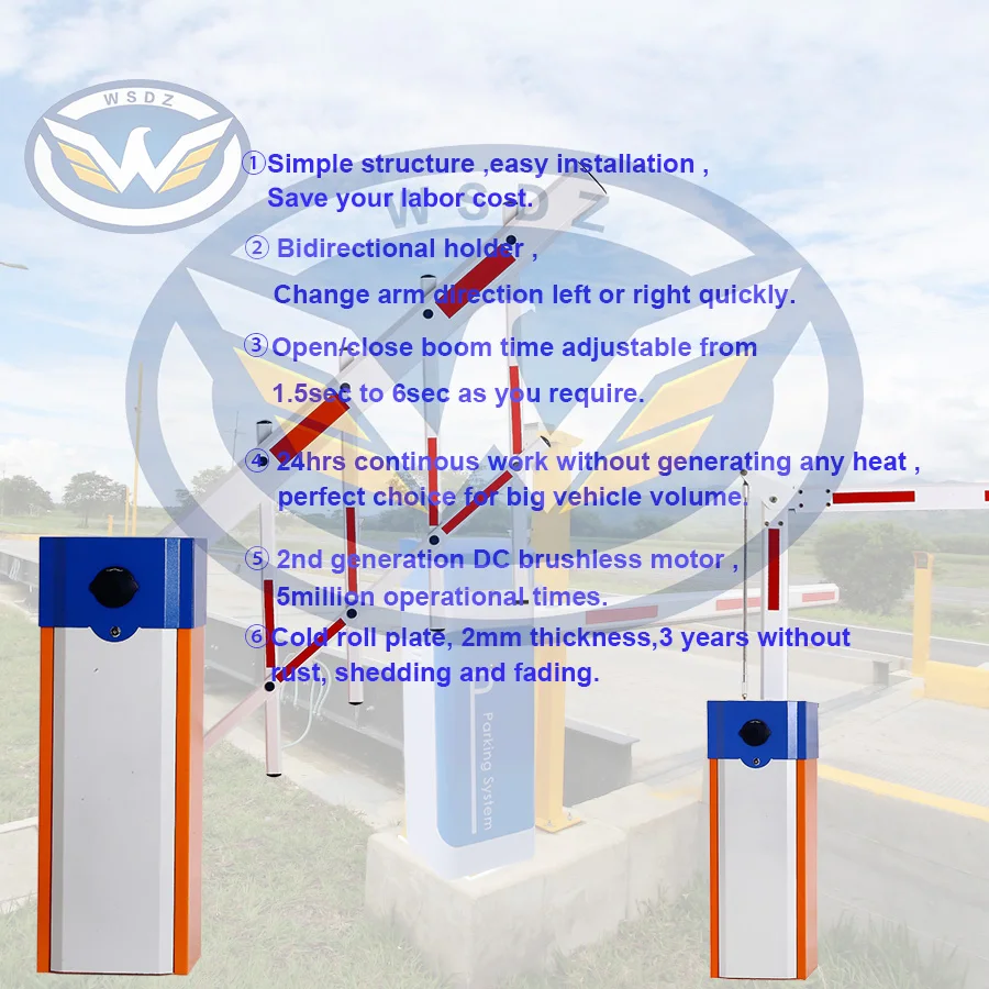 RS485 Traffic Light Interface Safety Vehicle Barrier Gate