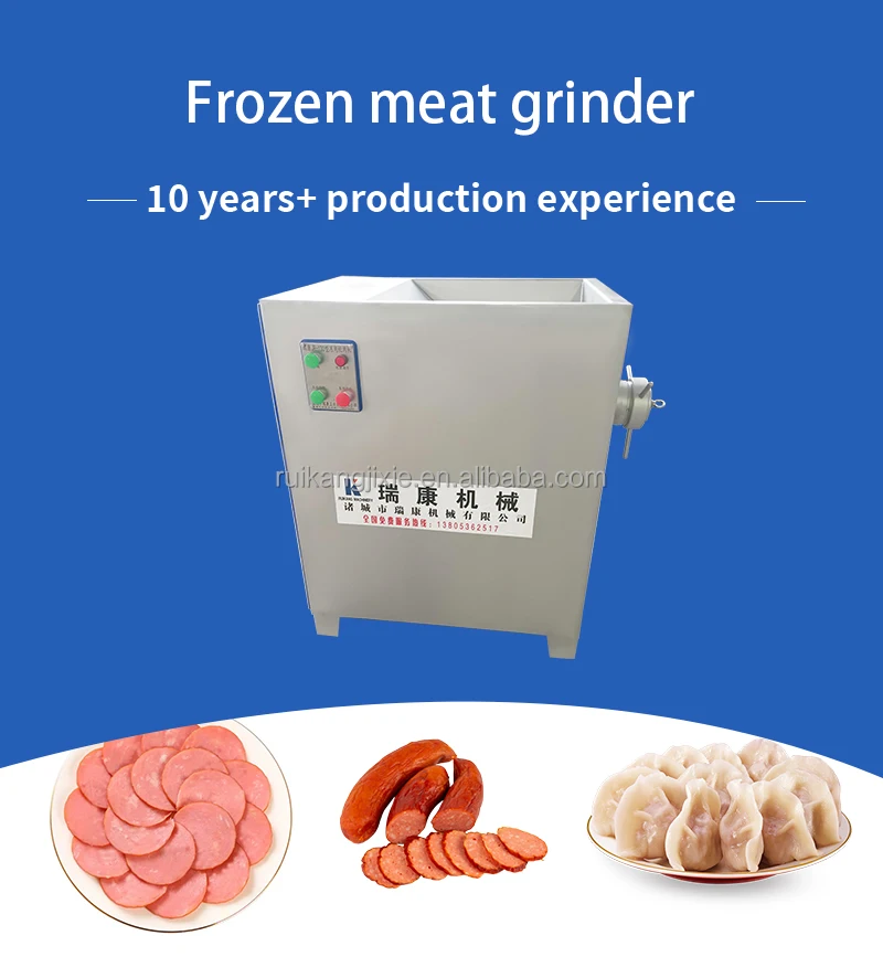 New High Efficiency Electric Meat Mincing & Frozen Meat Grinder Machine ...