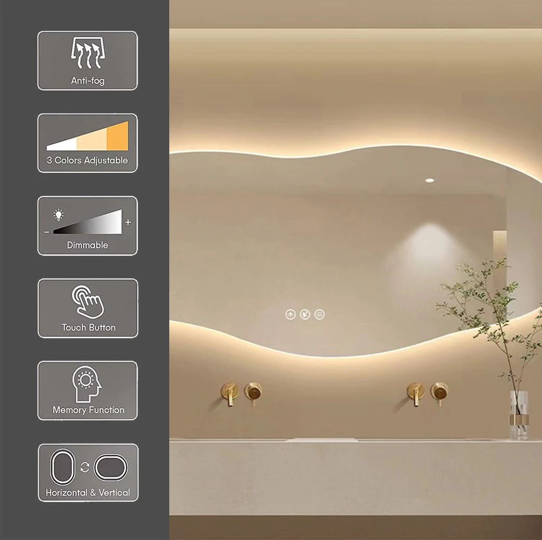 Wholesale Defogging Punching Bluetooth Touch Sense LED Intelligent ...