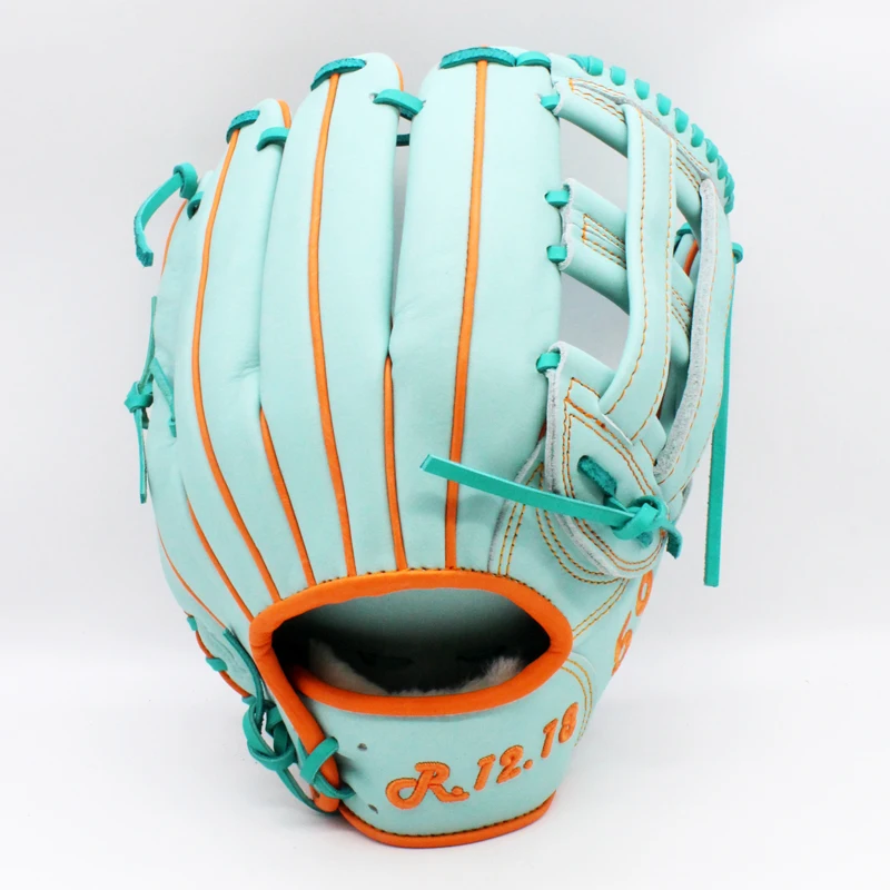 Custom Mint Green Baseball Gloves - Professional Kip Leather