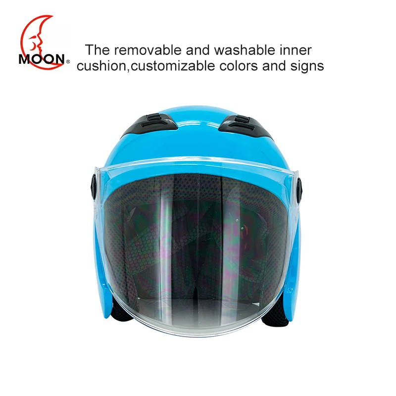 Blue Motorcycle Helmet - Safety & Style for Adult Riders