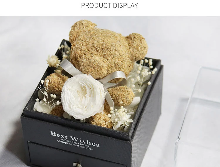 Valentine's Day Gifts - Elegant Rose Bear Jewelry Box