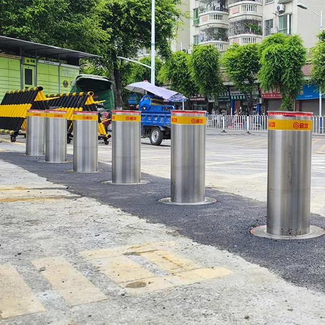 B1 Level Anti-Terrorism Retractable Hydraulic Parking Bollard Removable ...