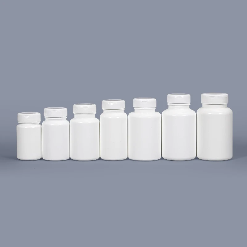 Child Safe Empty White Round Plastic Pill Medicine Bottles for Capsule ...