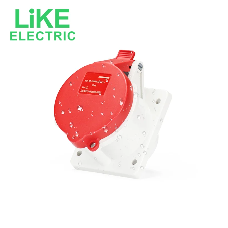 IEC CEE 220v 16A 32A Industrial Socket Electrical Ip44 3pin Plugs ...