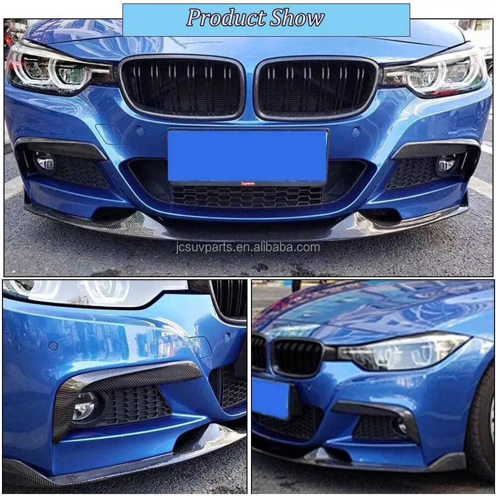 Carbon Fiber Front Bumper Splitters Flaps for BMW F30 F31 F35 M Sport ...