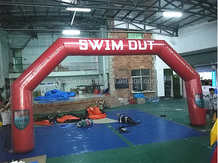 Pvc Sport Event Props Entrance Inflatable Swim Out Arch For Advertising ...