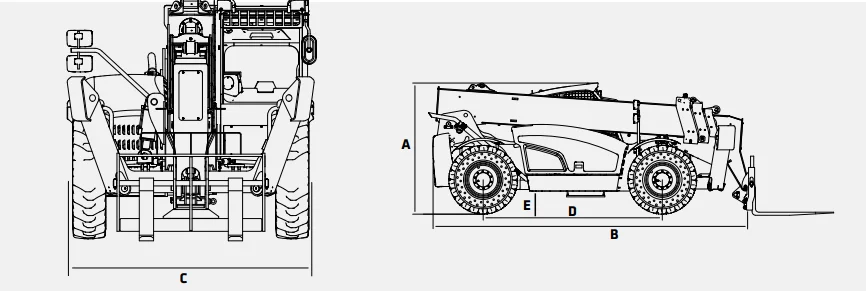 4.5 Ton Telescopic Forklift - 17M Lifting Height & Load Sense