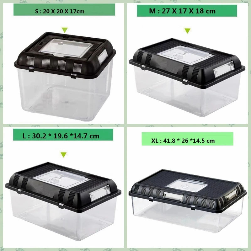 Hot Sell Reptile Feeding Box ,spider Habitat Box ,plastic Critter ...