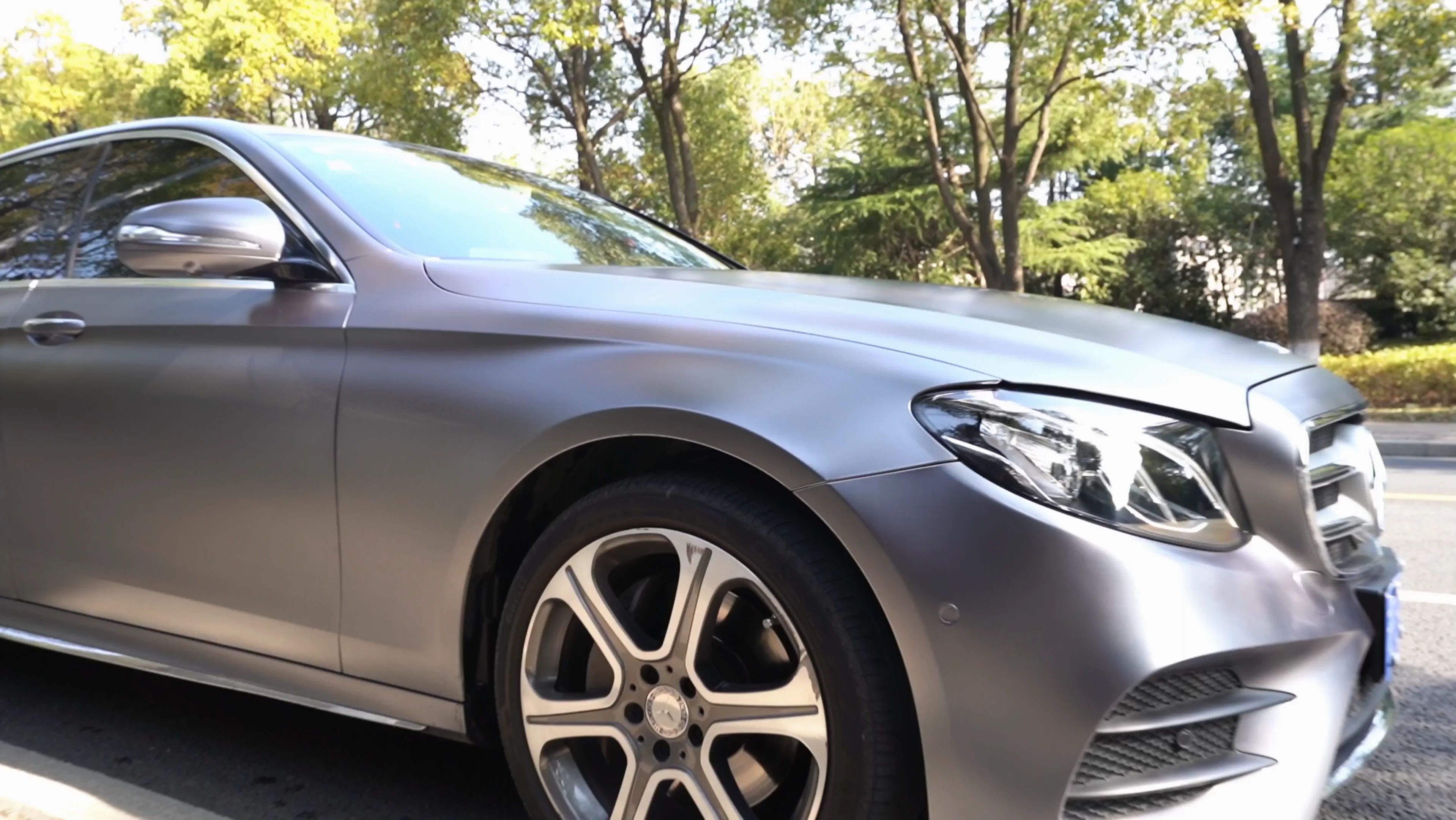 Satin Titanium Gray Premium Color Change Self Adhesive Vehicle Wrapping ...