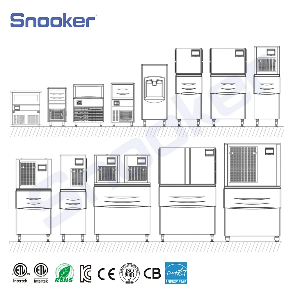 Alibaba.com: Snooker Automatic Cube Commercial Ice Maker Machine 36kg ...