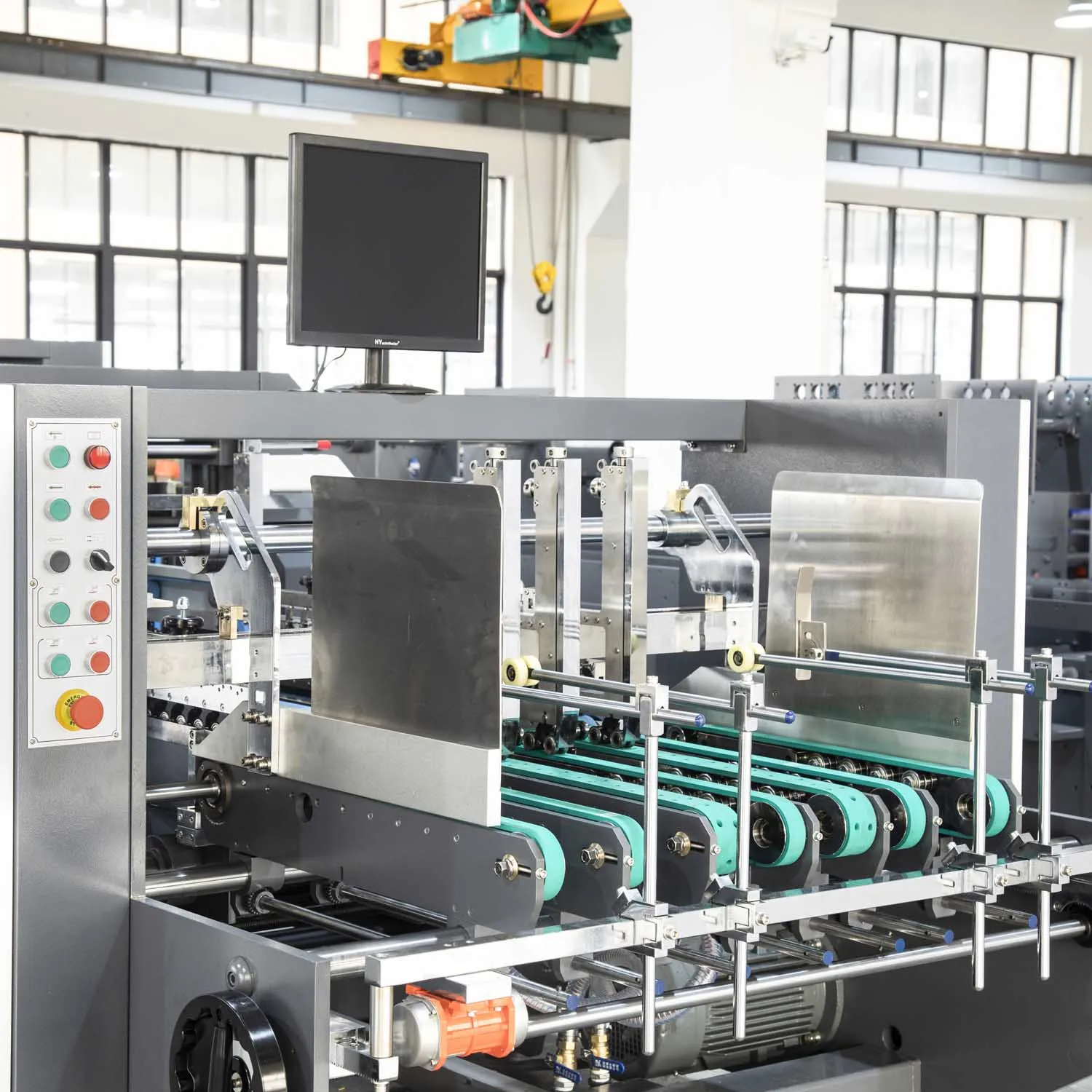 GK-1200AC Folding and Gluing Machine Automatic Card Cardboard ...