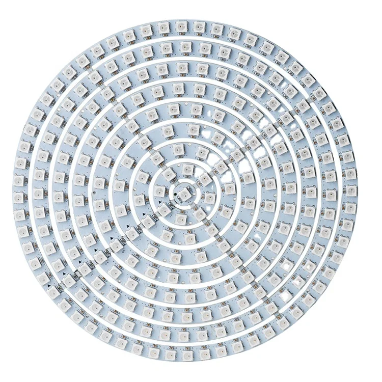 Customizable RGB Circle Pixel Light WS2812 SK6812 Addressable Black ...