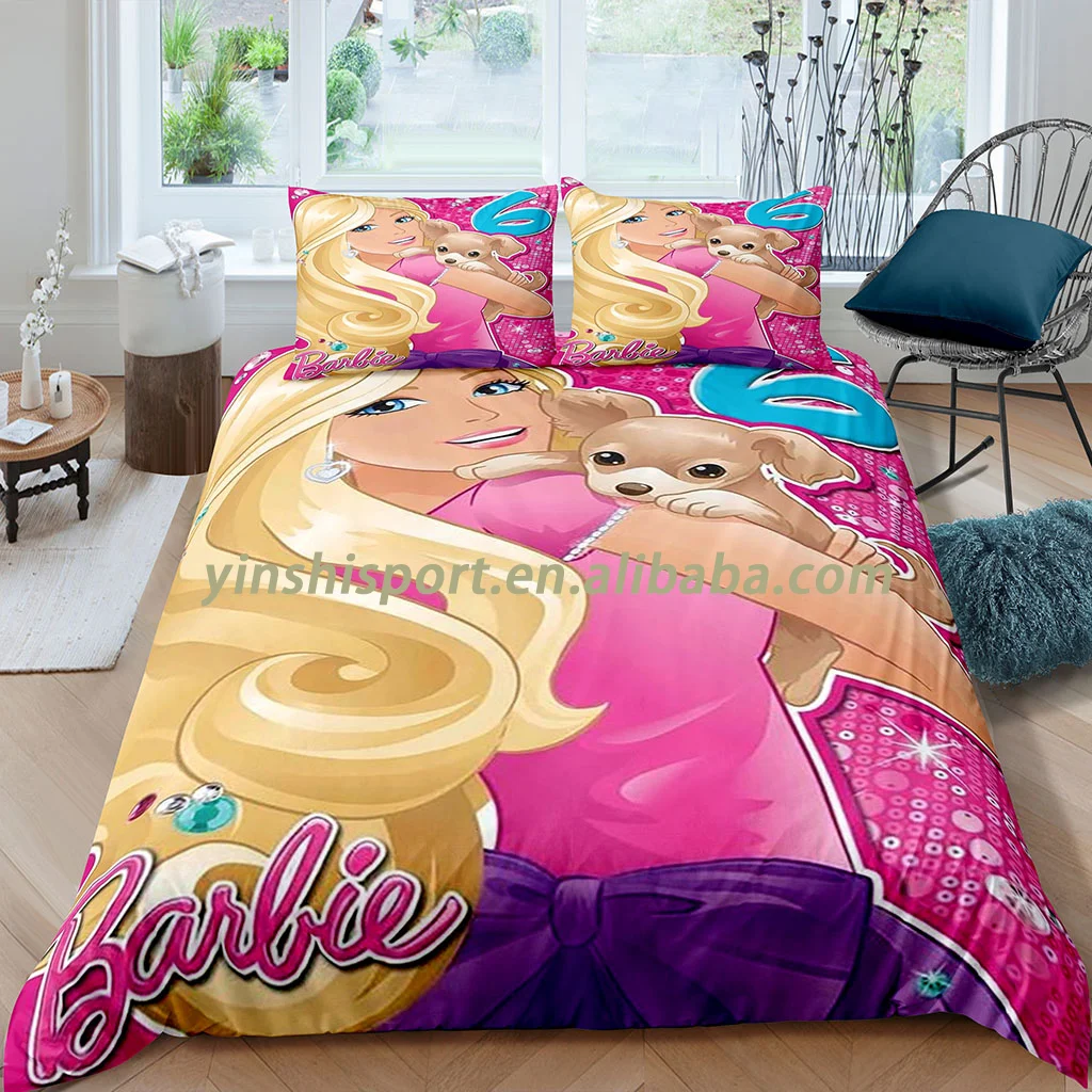 Wholesale Anime Characters Doll Girls Cartoon Bedding Set 4-piece ...