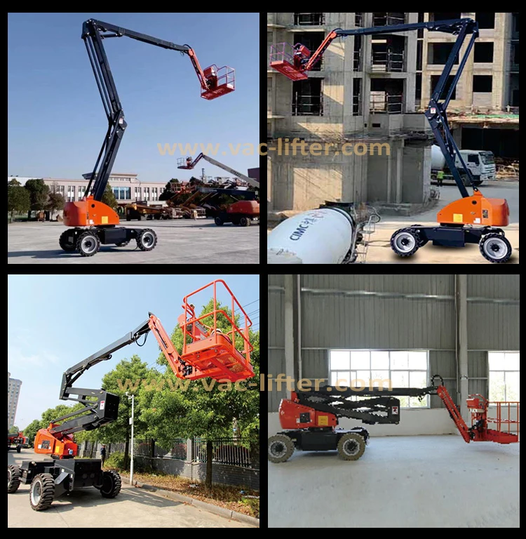 Boom Lift on Slope - 18m High Towable Articulated Lift