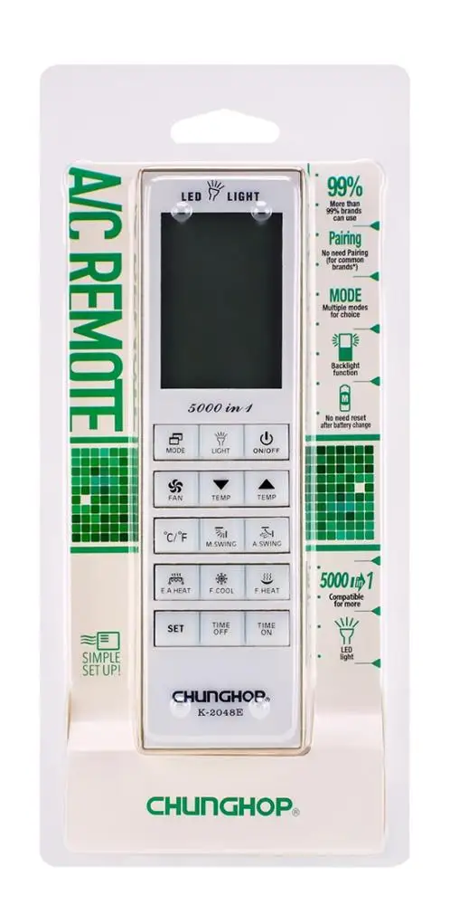 Universal Smart Ac Remote Control Air Conditioner K-2048e With Big ...