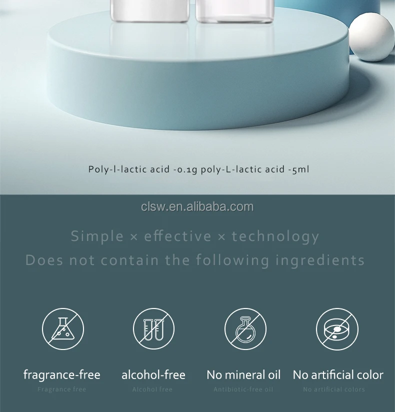 Skin Care Facial Poly-l-lactic Acid Plla Whitening Ampoule Serum ...