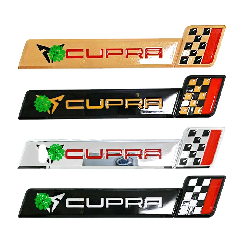 Logo Car Stickers Cupra Race Flag 3d Three-dimensional Pattern ...