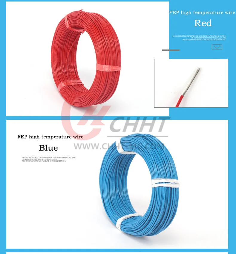26awg Fep High Temperature Tin Plated Copper Conductor Wire - Buy Fep Insulated Wire,26awg High ...