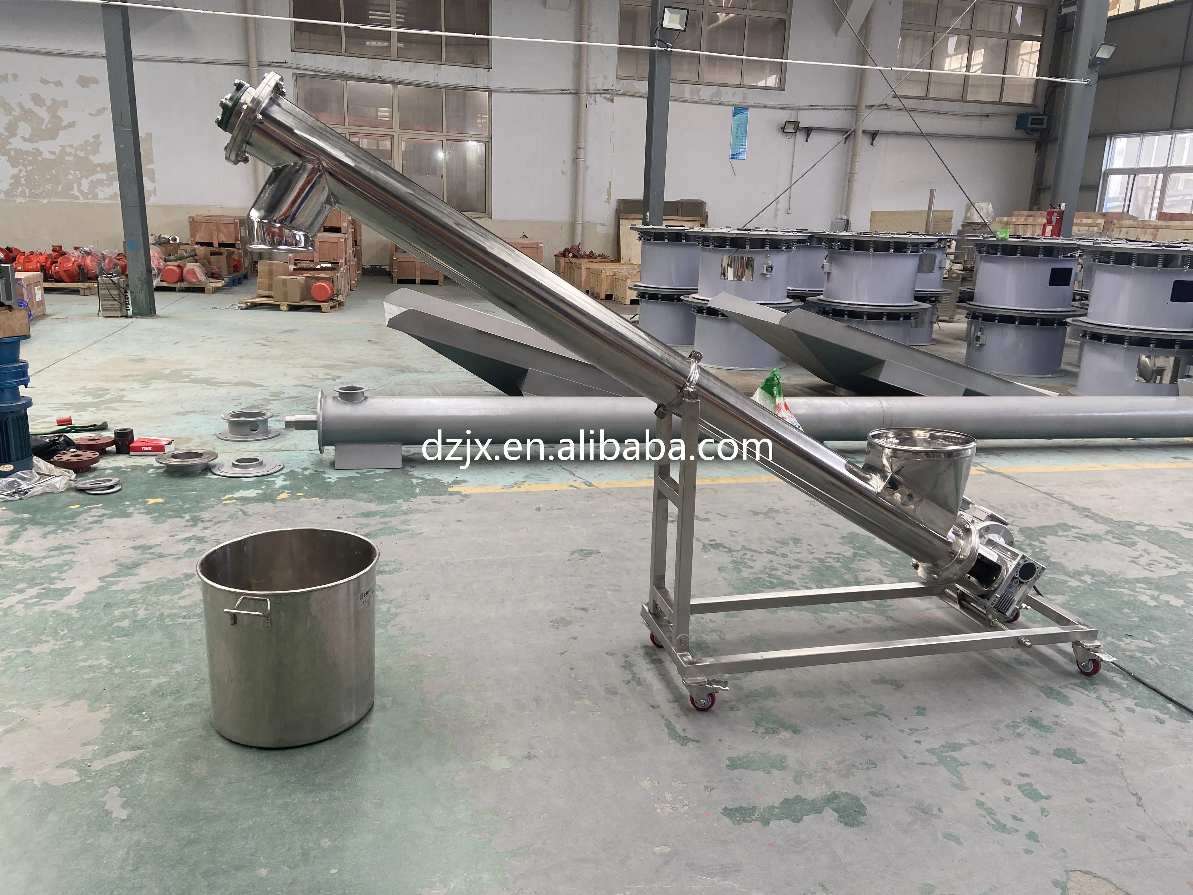 Dzjx Helix Conveyor Screw Pvc Pipe Auger Conveyer 120m - Buy Helix ...