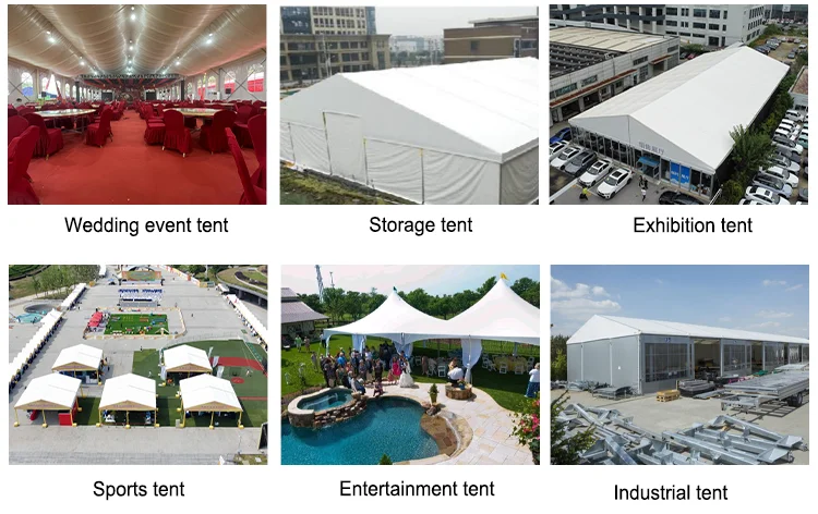 Clear Glass Outdoor Waterproof Aluminum Frame Wedding Tent Custom Size ...