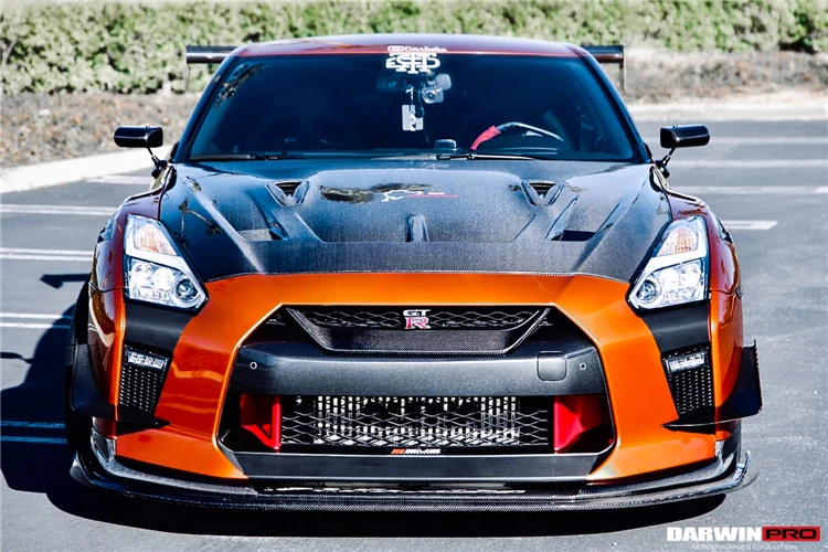 Darwinpro Bkssii Style Carbon Fiber Hood Fornissan Gtr R35 Cba Dba Eba ...