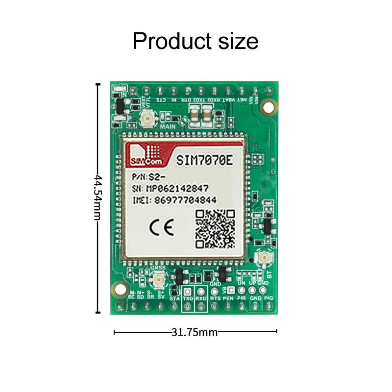SIMCom SIM7070E LPWA Cellular Wireless Communication NBIoT GSM CatM+B31 Module SIM7070G ...