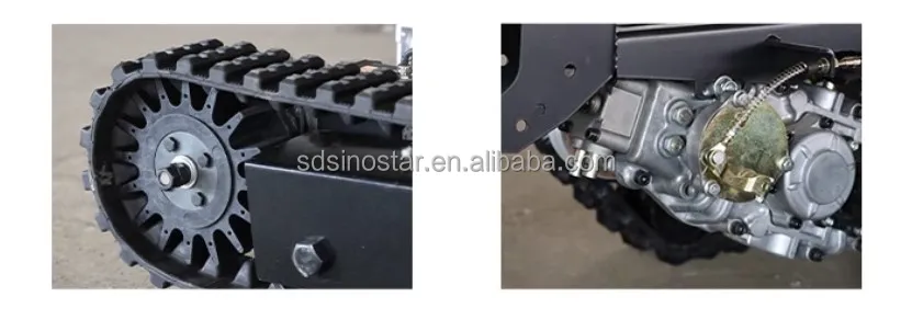 Electric Motor Rubber Crawler Track Rubber Tracked Chassis With Remote ...