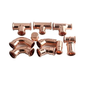 Copper Press Fitting Coupling Reducer Elbow For Plumbing Pipe Fittings ...