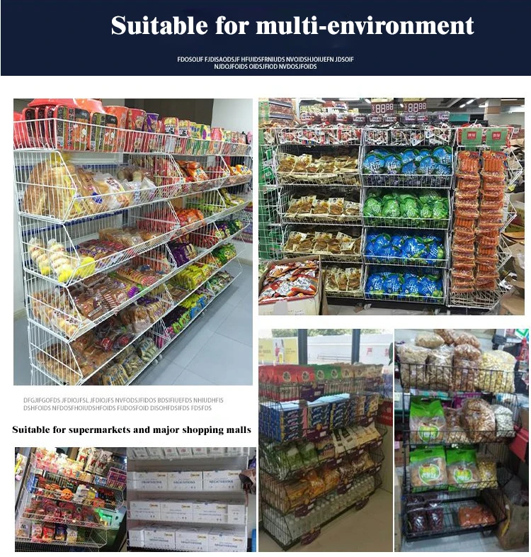 4-layer Snack Display Rack - Perfect for Retail & Supermarkets