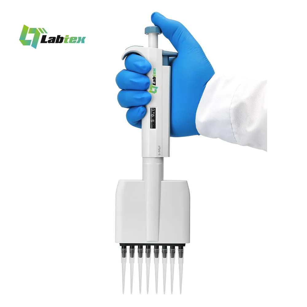 LABTEX 8 12 Channel Automatic Multichannel Adjustable Top Pipette ...