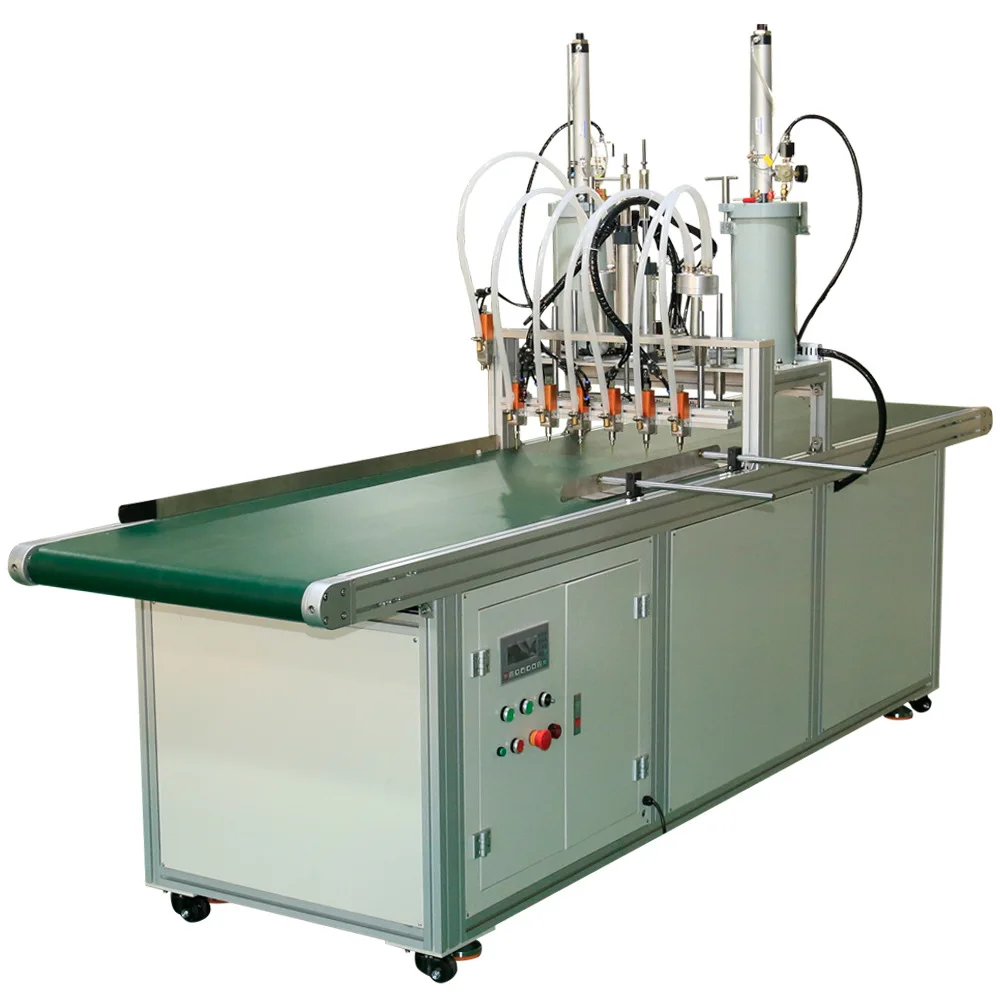 Horizontal Line 6-Head Automatic Glue Dispensing Machine