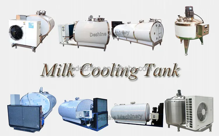1000L Stainless Steel Milk Cooling Tank - High Efficiency Milk Chiller ...