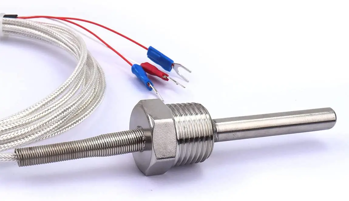 Customized NPT1/4 G1/4 Thread PT100 Thermocouple Temperature Sensor ...