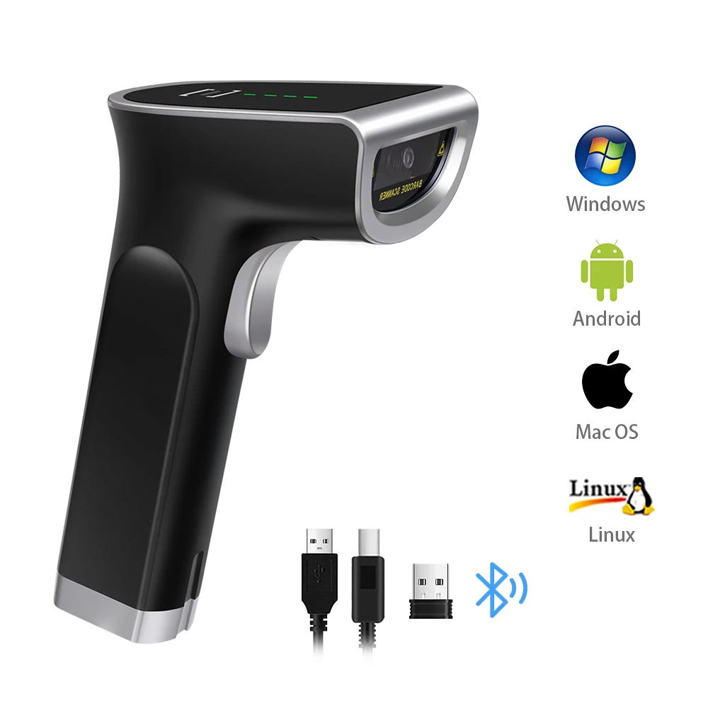 High Performance 2D CMOS Bar QR Code Reader USB Hands-Free 3-in-1 ...