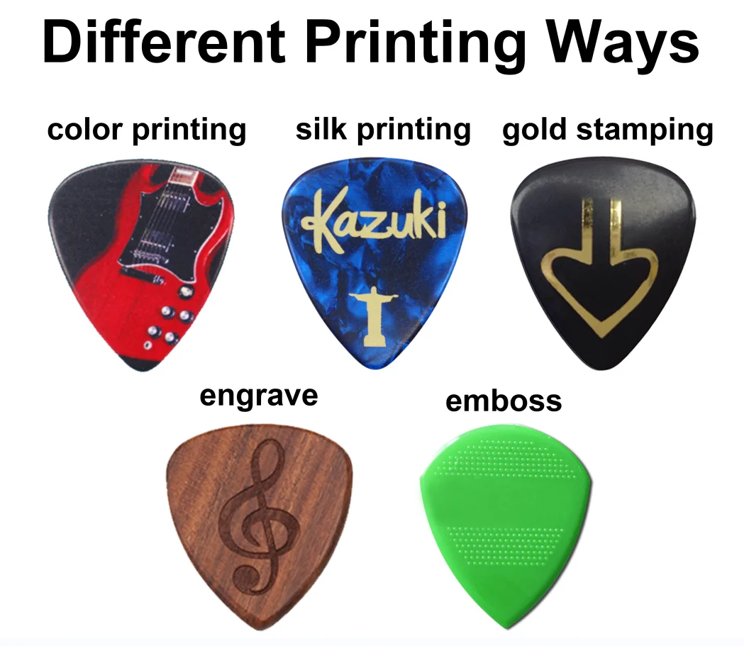 Custom Design Guitar Picks - Durable Celluloid Options