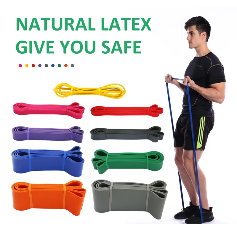 High Quality Custom Logo Fitness Latex Loop Pull-up Resistance Band Set ...