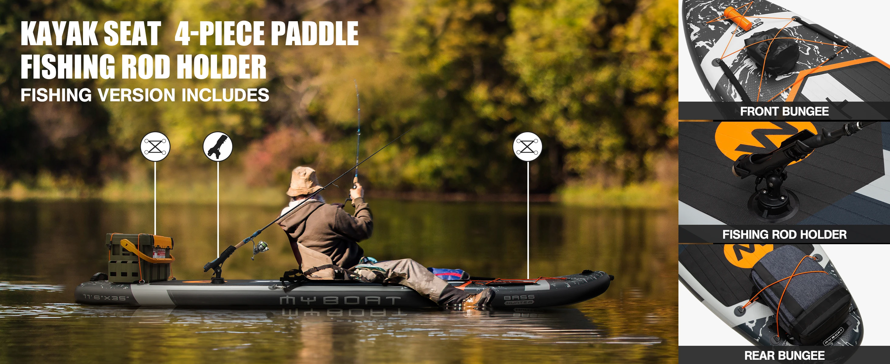 Surfing Surf Factory Popular Inflatable Fishing Suo Board Inflatable ...