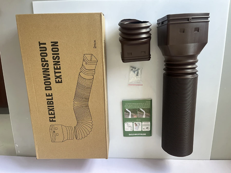 3 Inch Rain Pipe Gutter Guard Flexible Downspout Extension Extensions ...
