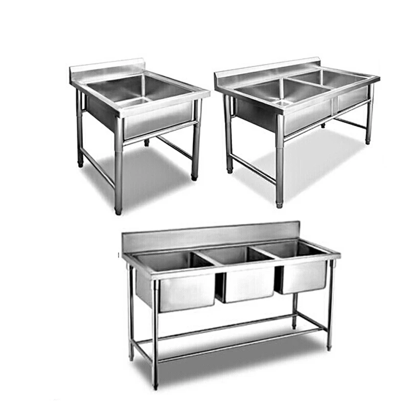 Commercial Restaurant Wash Basin Kitchen Sink Stainless Steel Bowl ...