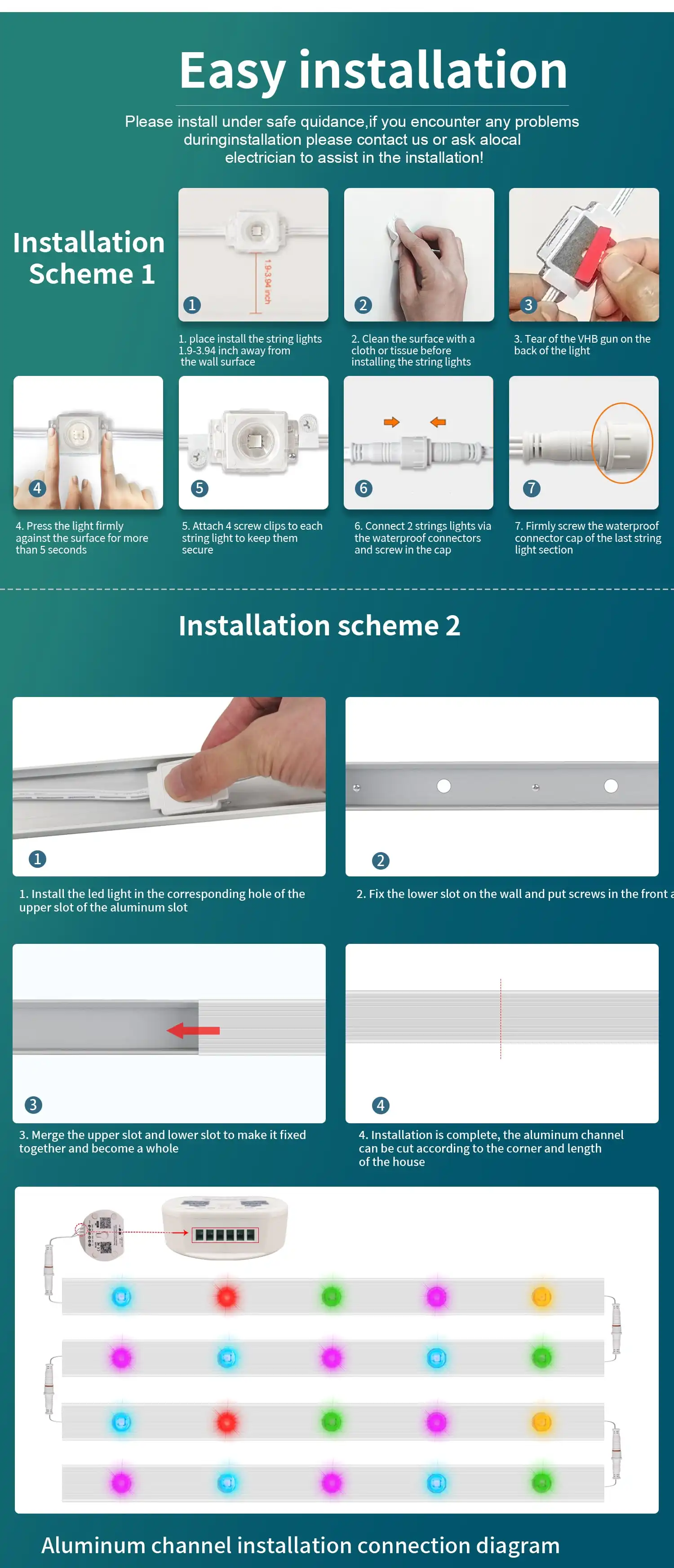 IP68 Waterproof LED Pixel Tube Lights for Outdoor Christmas