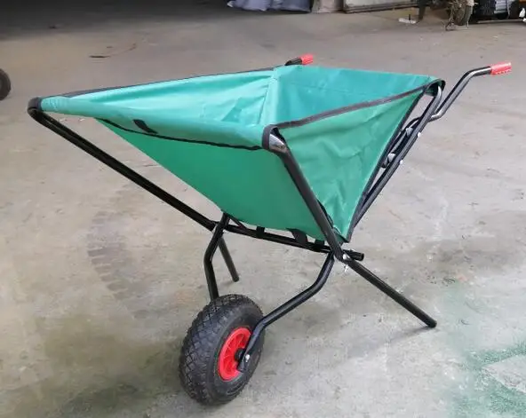 Europe Market Fabric Lightweight Foldable Small Kid Wheelbarrow For ...