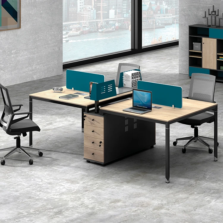 Executive Desk Ergonomic 4 Seats Workstation,Office Furniture 4 People ...