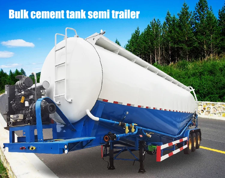 30CBM V Type Fly Ash Dry Powder Silo Tanker - 60CBM Cement Bulker