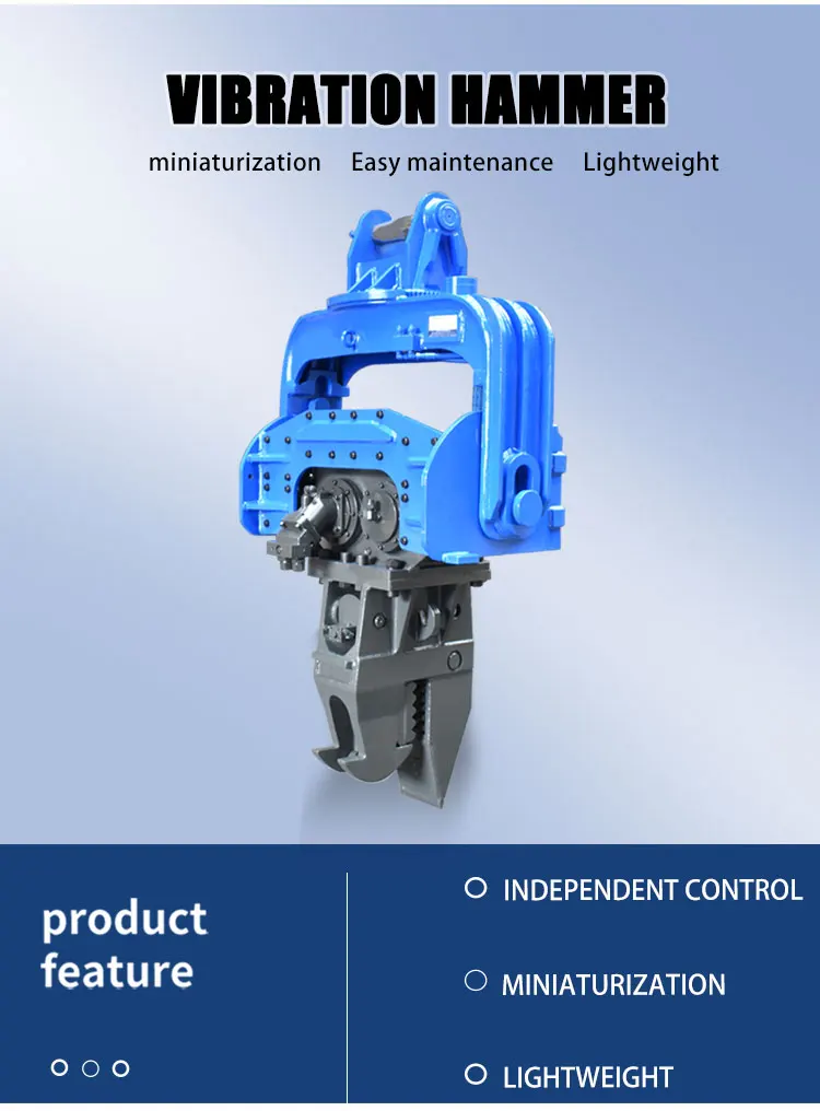 Excavator Hydraulic Vibratory Pile Hammer,For Excavator Mounted ...