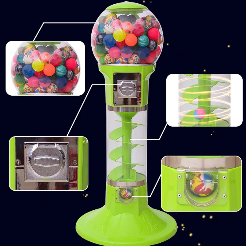 Factory Sell Coin Operated Gumball Machine Kids Candy Gacha Gashapon ...