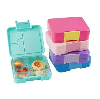Small Size Lunch Box 4 Compartment For Kids Food Storage Container ...
