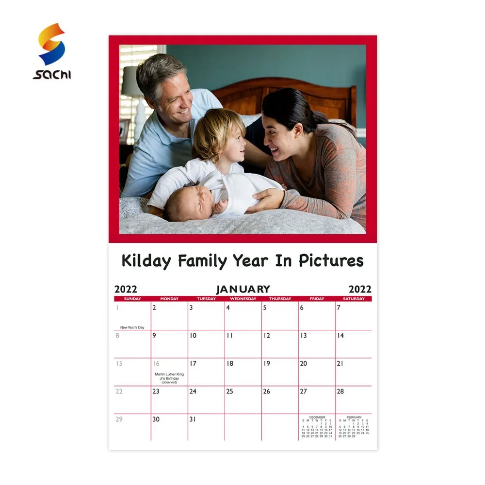 2023 Laminated Yearly Calendar Poster Bulk Large Print Paper Custom ...