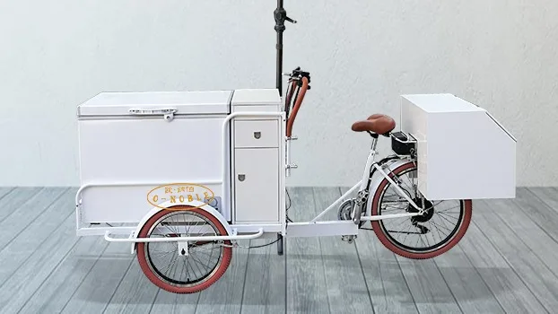 Ice Cream Bike Freezer 120l Mobile Food Bike In Summer Outdoor Tricycle ...